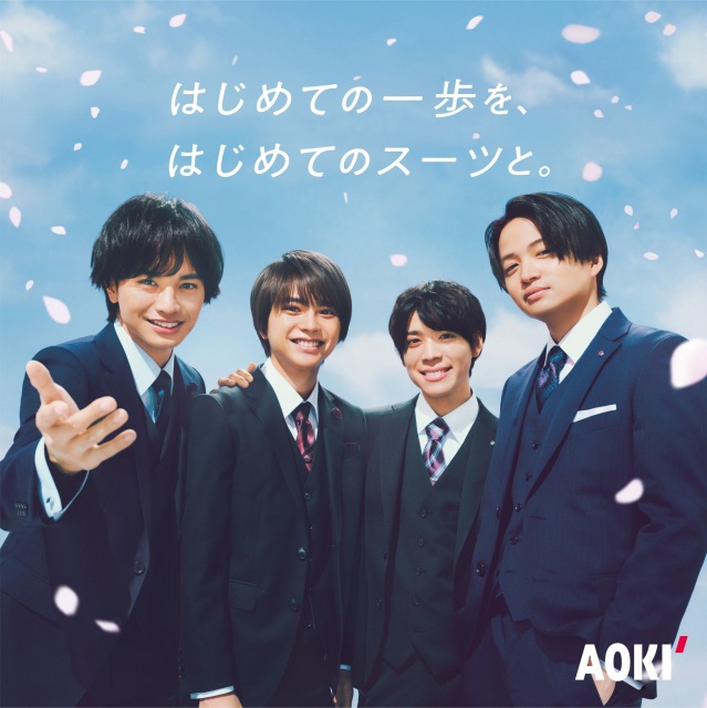 Sexy Zone『AOKI』新CMにLil かんさいが登場 “フレッシャーズ世代”がスーツ姿で初々しさを表現 | 千葉日報オンライン